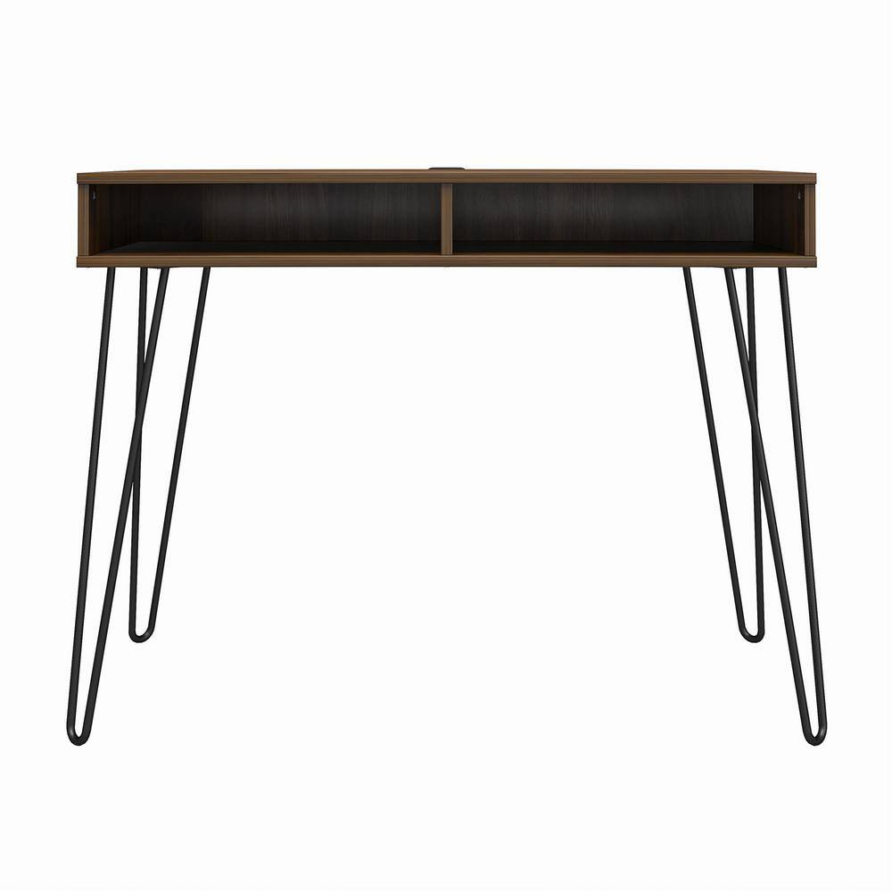 Ameriwood Home Joshua 40.5 in. Rectangular Walnut Computer Desk with ...