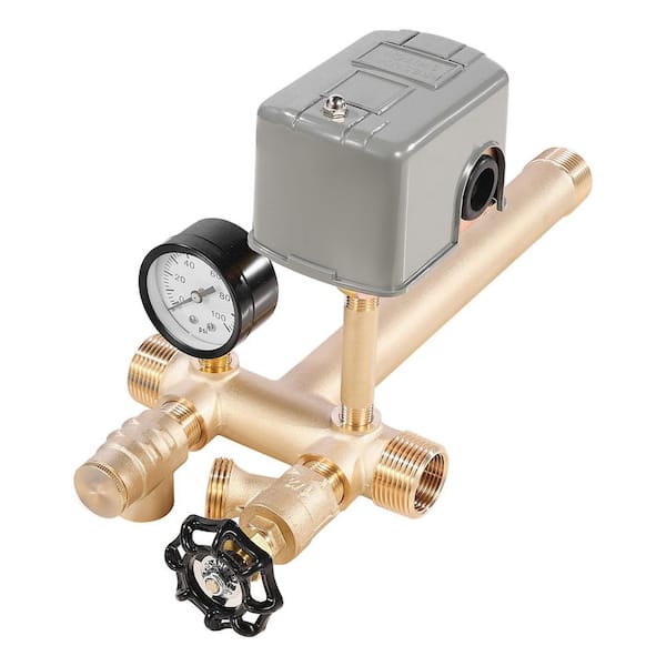 SKYSHALO 1 in. x 11 in. Well Pressure Tank Tee Kit, with 7-Pieces Pure ...