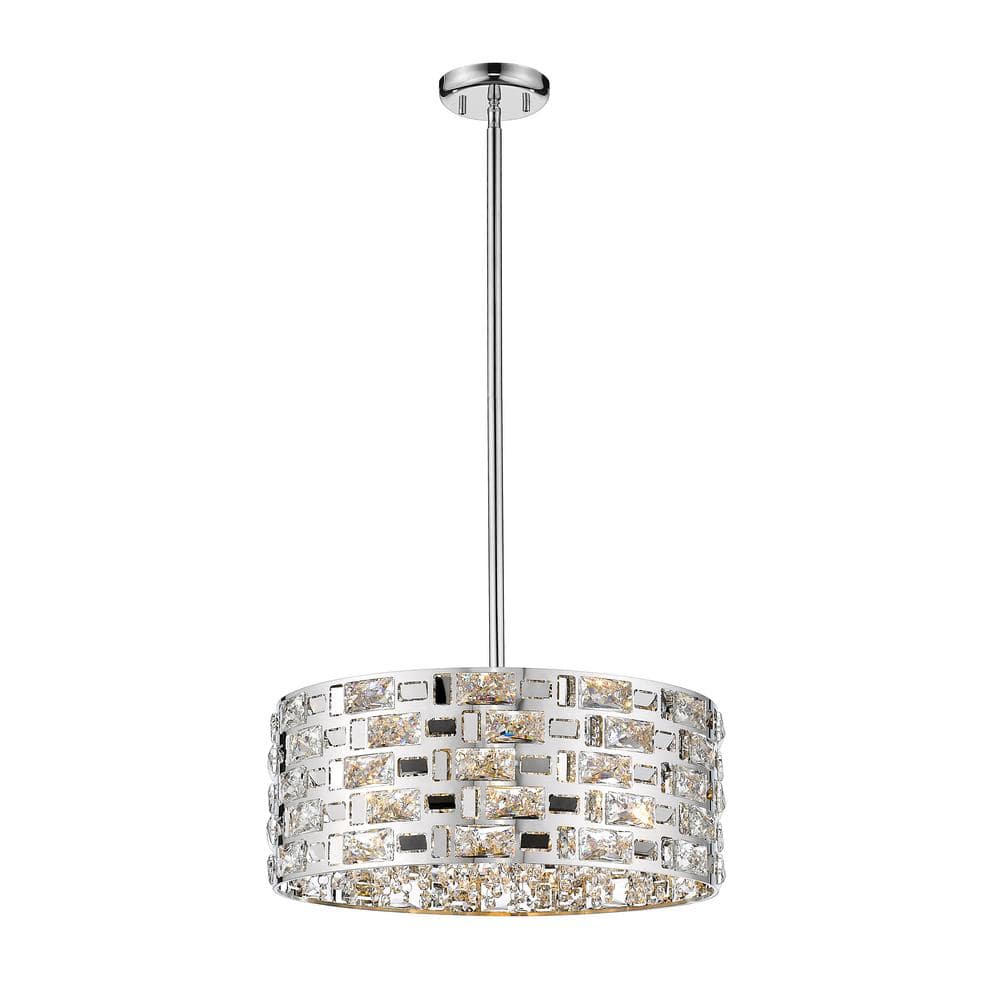5-Light Chrome Pendant 912P-CH - The Home Depot