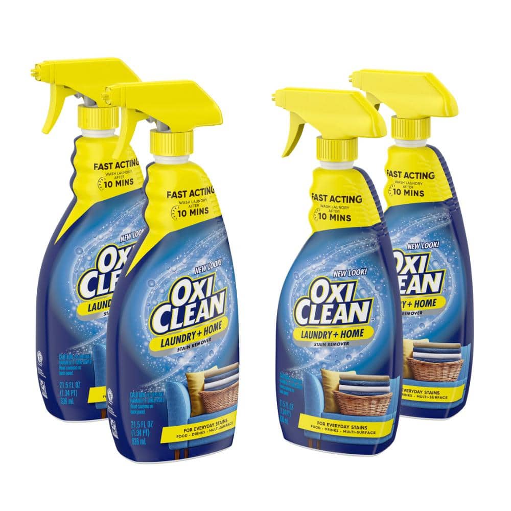 Reviews for OxiClean Laundry Fabric Stain Remover Spray, 21.5 fl.oz., 4-Pack | Pg 4 - The Home Depot