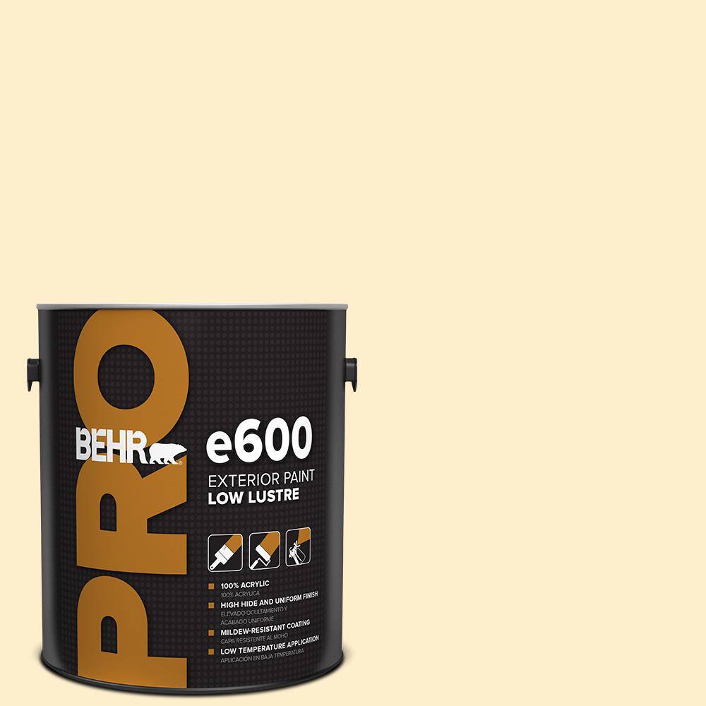 BEHR PRO 1 gal. #360A-2 Morning Sunlight Low Luster Exterior Paint ...