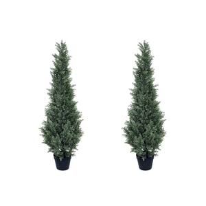Garvee 4 ft. Artificial Cedar Topiary Tree for Outdoor, 120CM Tall Faux ...