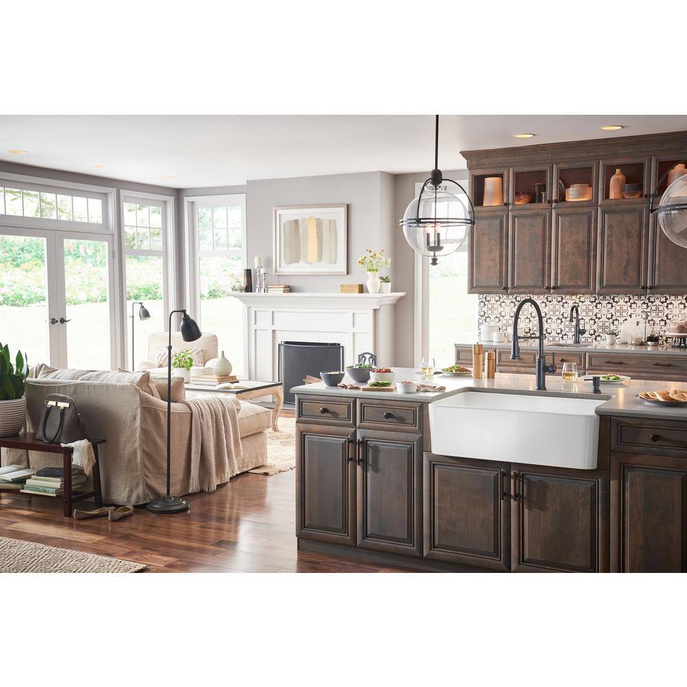Buy CERANA Farmhouse Apron-Front White Fireclay 33 in. Single Bowl ...