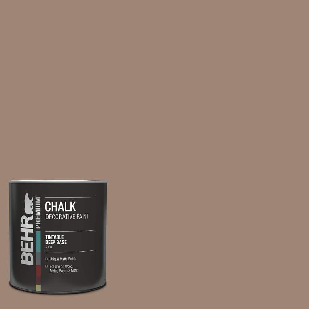 BEHR PREMIUM 1 qt. #PPU5-16 Earthnut Interior Chalk Decorative Paint ...