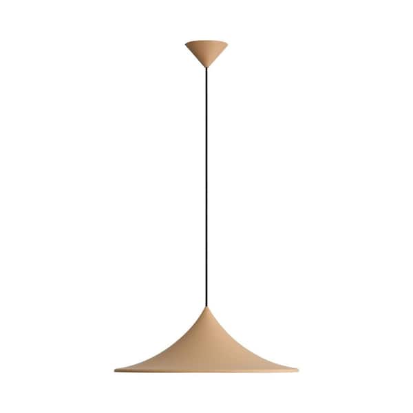 Golden Lighting Vistara 6.75 in. 1 Light Latte Pendant Light with Latte ...
