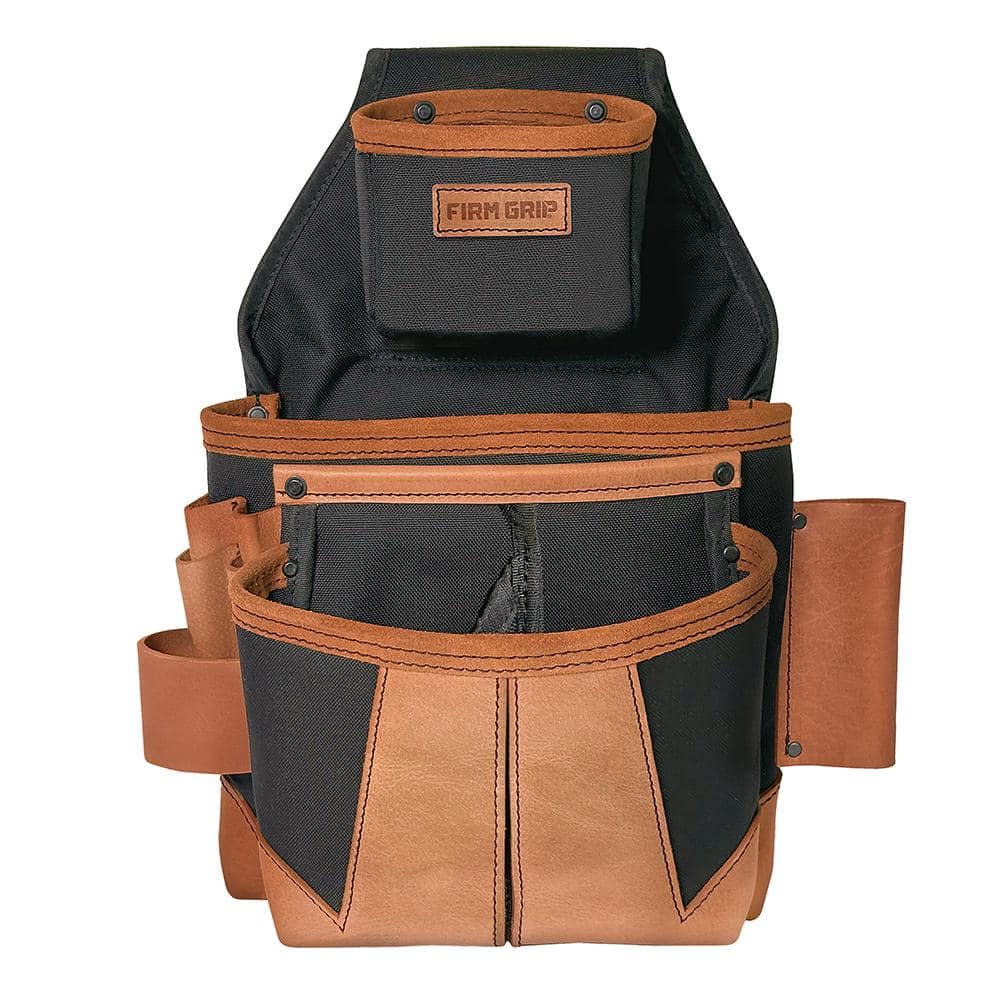 FIRM GRIP Build-A-Rig Hybrid Leather/Nylon Carpenter Fastener Pouch 1FG ...