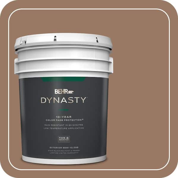 BEHR DYNASTY 5 gal. #250F-5 Fudge Bar Semi-Gloss Exterior Stain ...
