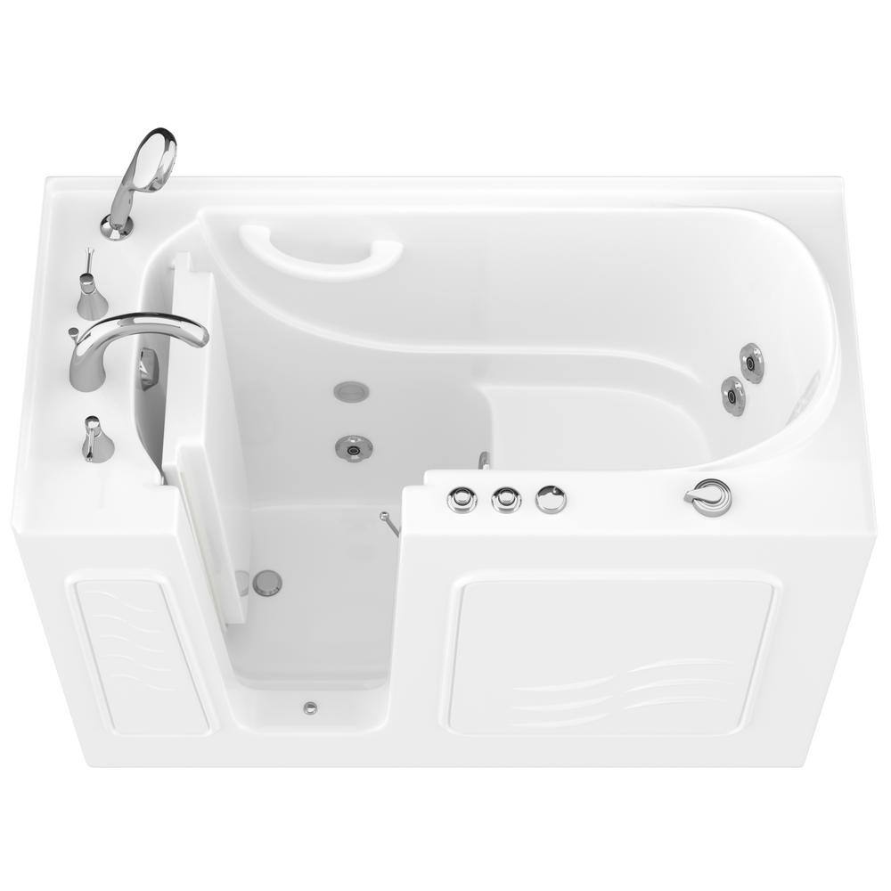 Universal Tubs HD Series 53 in. Left Drain Quick Fill Walk-In Whirlpool ...
