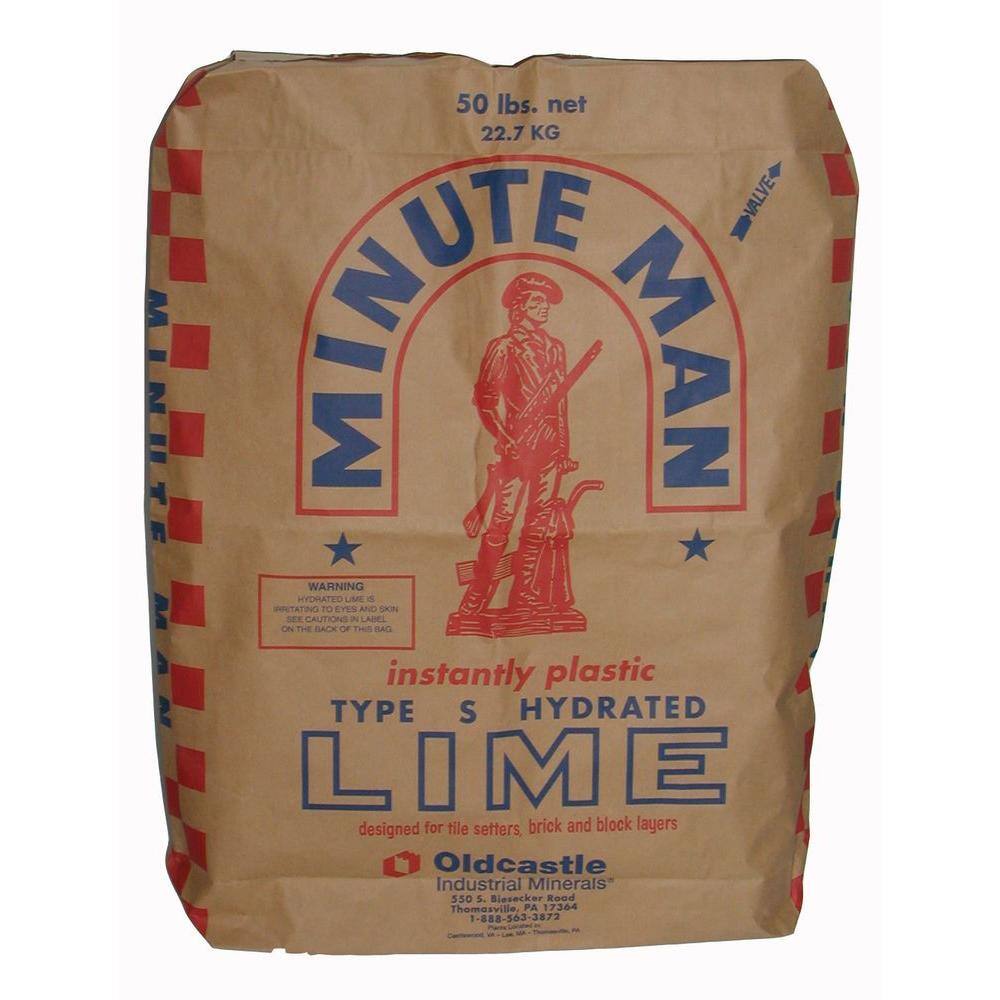 Oldcastle 50 lb. Type S Hydrated Mason Lime Mix 65150081 - The Home Depot