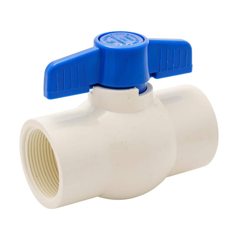 Everbilt 1-1/2 in. PVC FIP x FIP Sch. 40 Ball Valve 107-137EB - The ...