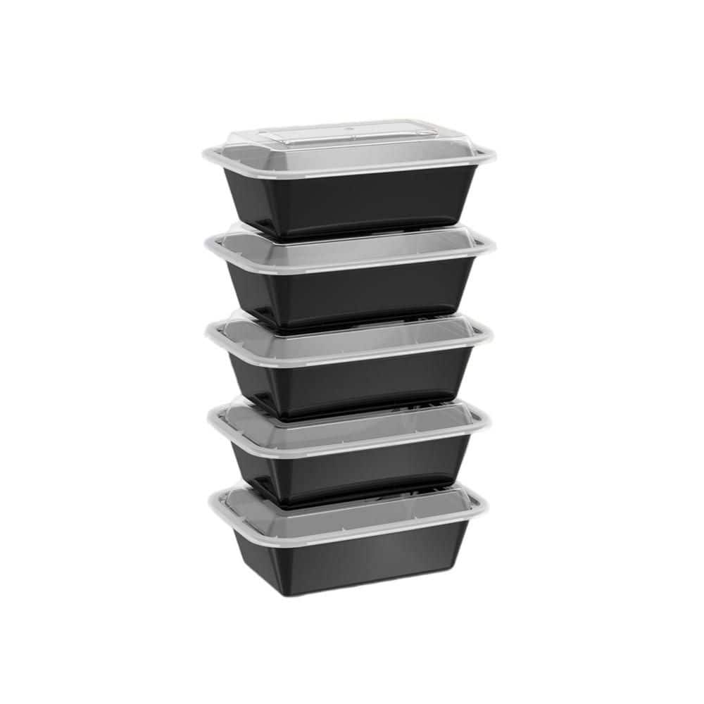 Wudkey 28 oz. Reusable Meal Prep Containers with Lids, Plastic Food ...