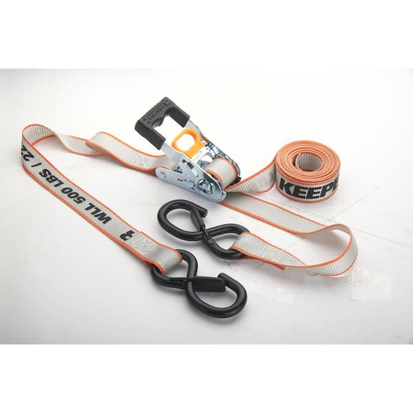 Keeper Gray Tie Down Ratchet 1 in. x 12 ft. 500 lbs. (2-Pack) 43575 ...