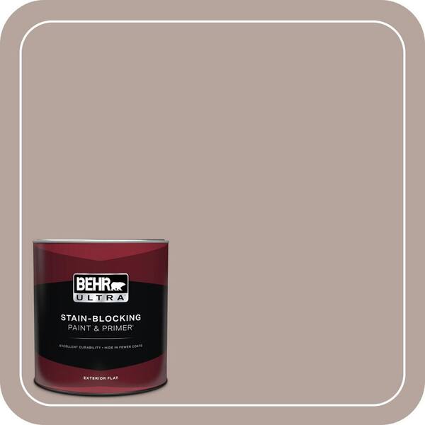 BEHR ULTRA 1 qt. #BNC-12 Mauvelous Flat Exterior Paint & Primer 485404 ...