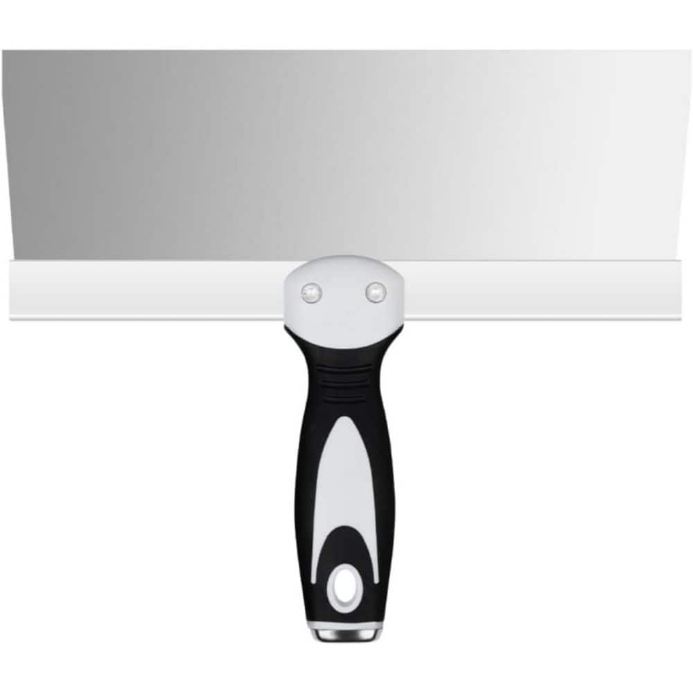 KIWDZFU 10 in. Stainless Steel Taping Knife with Ergonomic Handle and ...