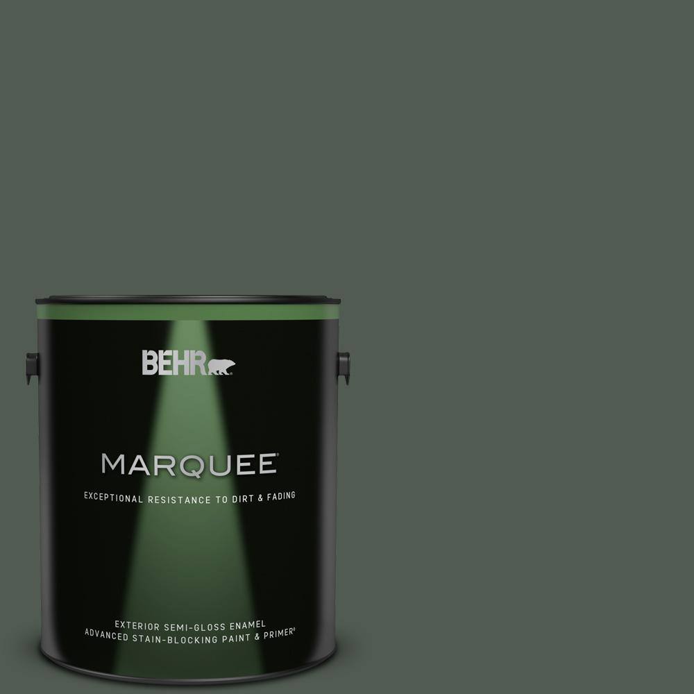 BEHR MARQUEE 1 gal. #N420-7 Alpine Trail Semi-Gloss Enamel Exterior ...