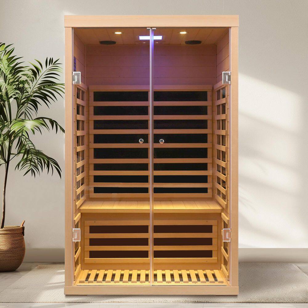 Staykiwi 2-Person Sauna with LCD Display, Key Control and Bluetooth ...