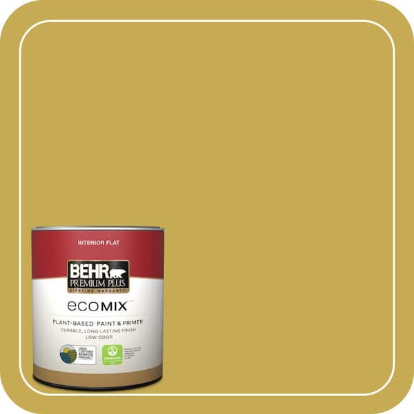 BEHR PREMIUM PLUS 1 qt. #380D-6 Leapfrog Flat EcoMix Plant-Based ...