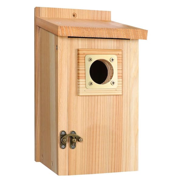 .N/A Outdoor Cedar Bird House with Copper Guard Easy Assembly and ...