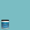 BEHR PREMIUM PLUS 8 oz. #M460-4 Pure Turquoise Satin Enamel Interior ...
