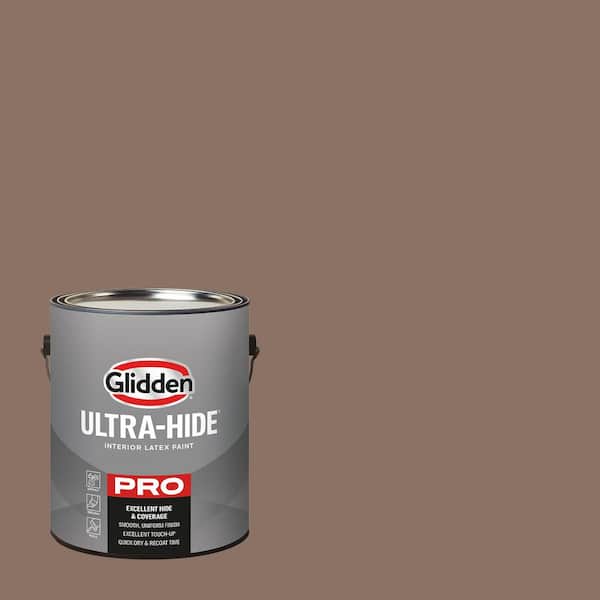 Glidden Ultra-Hide 1 gal. PPG1073-6 Derby Brown Satin Interior Paint ...