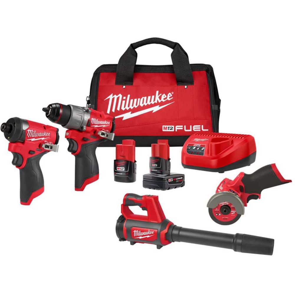 Milwaukee M12 FUEL 12-Volt Li-Ion Brushless Cordless Hammer Drill ...