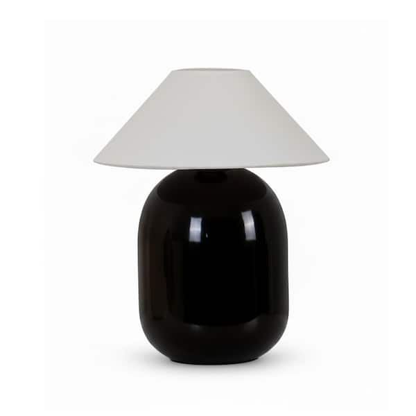 Brightech Ren LED 7.87 in Glossy Black Midcentury Modern Urn Dimmable ...