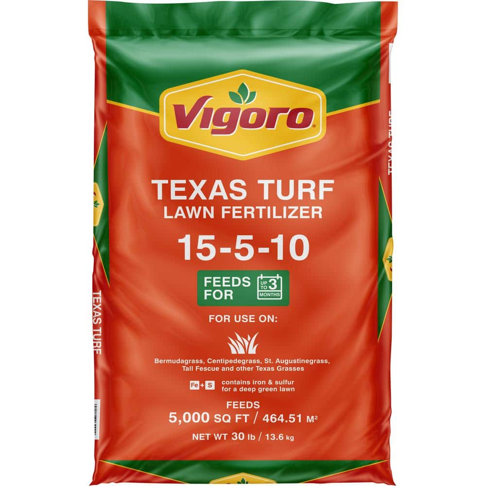 Vigoro Texas Turf 15-5-10 Lawn Fertilizer 30 lb. 100551741 - The Home Depot