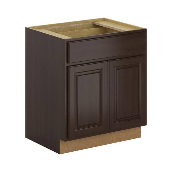 Hampton Bay Madison Assembled 30x34.5x24 in. Base Cabinet with Soft ...