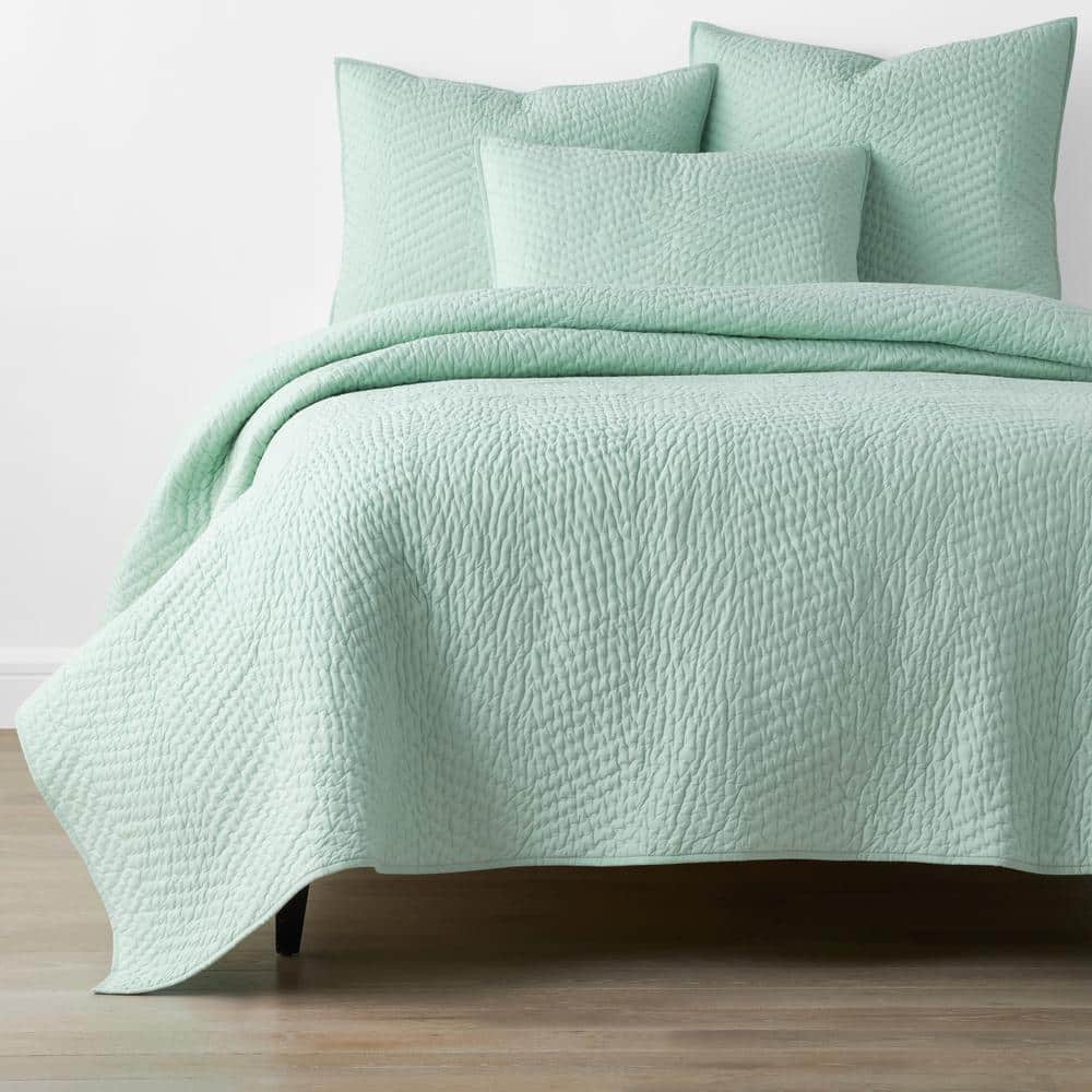 The Company Store Company Cotton Voile Sea Spray Solid Twin Cotton ...