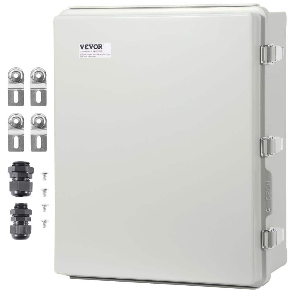 VEVOR 20.87 in. x 16.92 in. x 7.87 in. Outdoor Electrical Junction Box ...