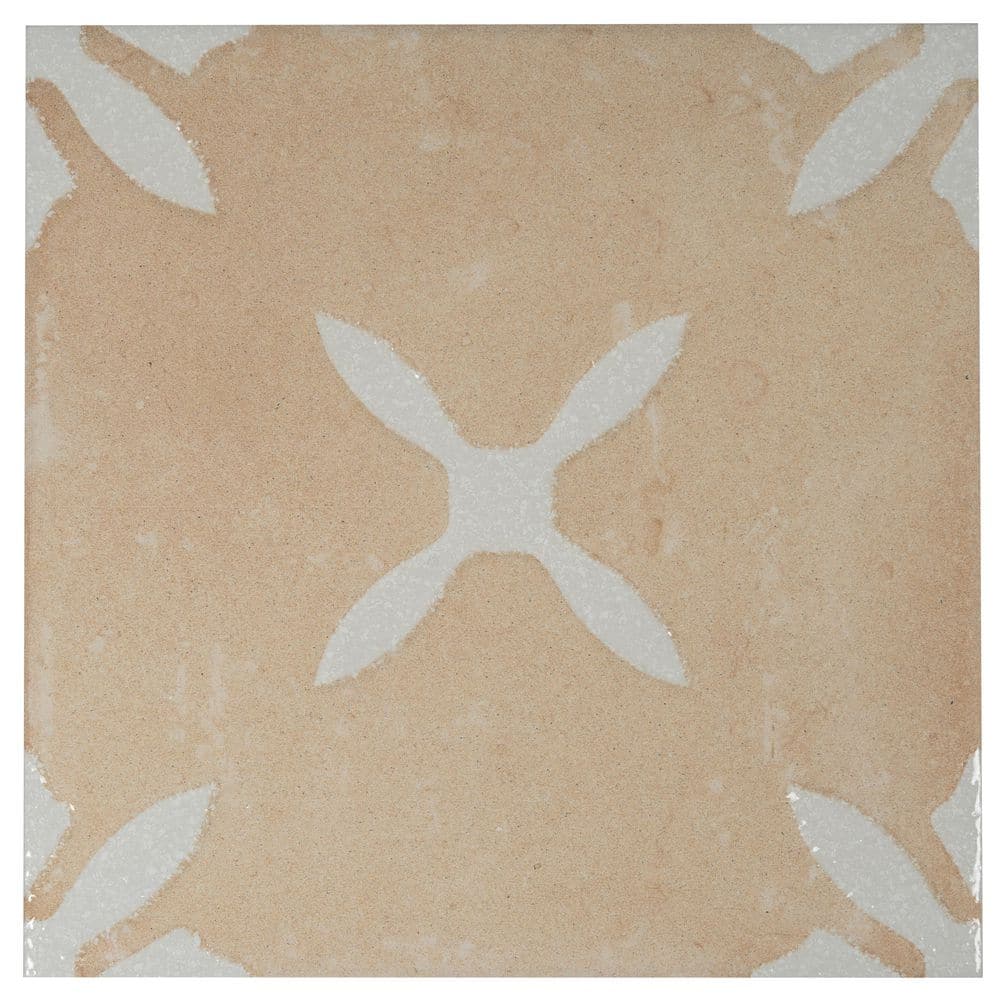 Apollo Tile Palmera 9 in. x 9 in. Matte, Glossy Terracotta Beige ...
