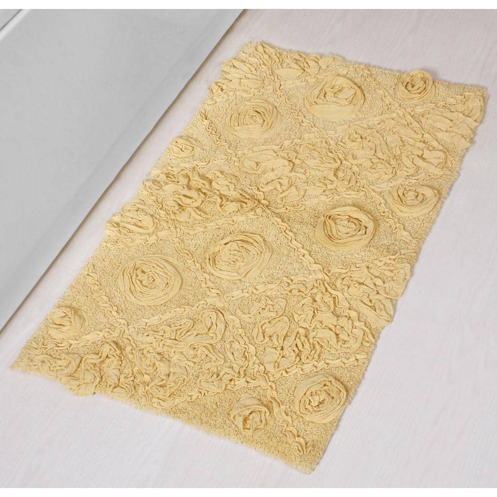 HOME WEAVERS INC Modesto Bath Rug 100% Cotton Bath Rugs Set, 24x40 ...