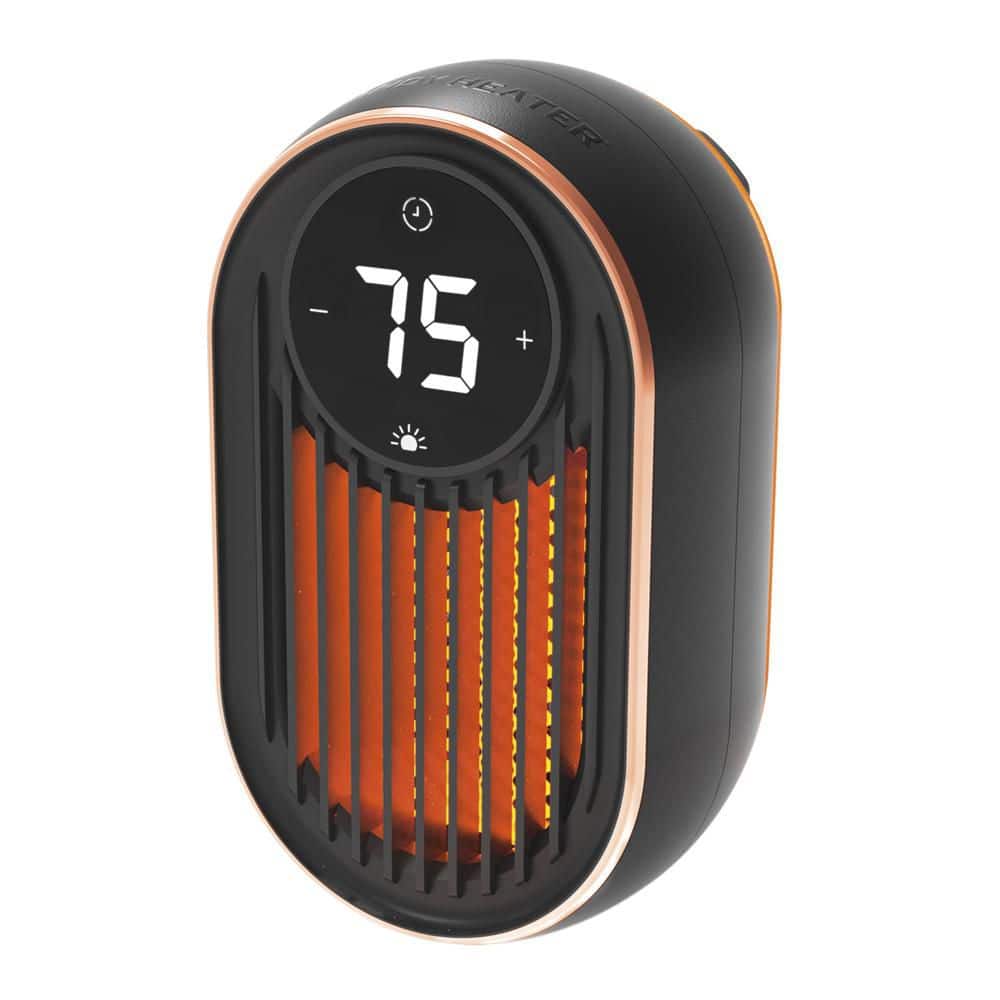 HANDY HEATER 3296 BTU 800-Watt 6.9 in Copper Core Plug-In Personal ...