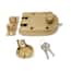 Premier Lock Bronze Laquer Single Cylinder Deadbolt Lock with Night ...