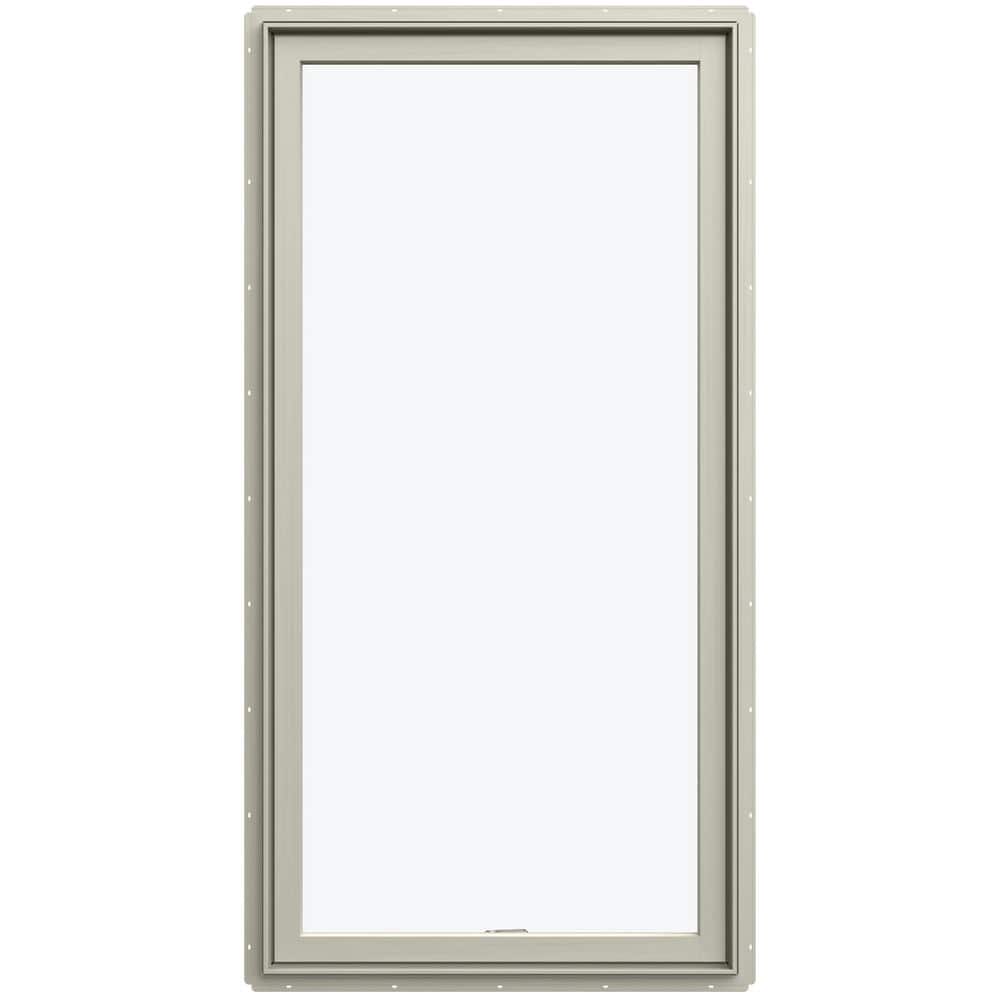 JELD-WEN 36 in. x 72 in. W-5500 Left-Hand Casement Wood Clad Window ...