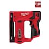 Milwaukee M12 12-Volt Lithium-Ion Cordless 3/8 in. Crown Stapler (Tool ...