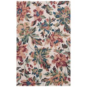 SAFAVIEH Blossom 3 ft. x 5 ft. Ivory/Plum Oversized Floral Area Rug ...