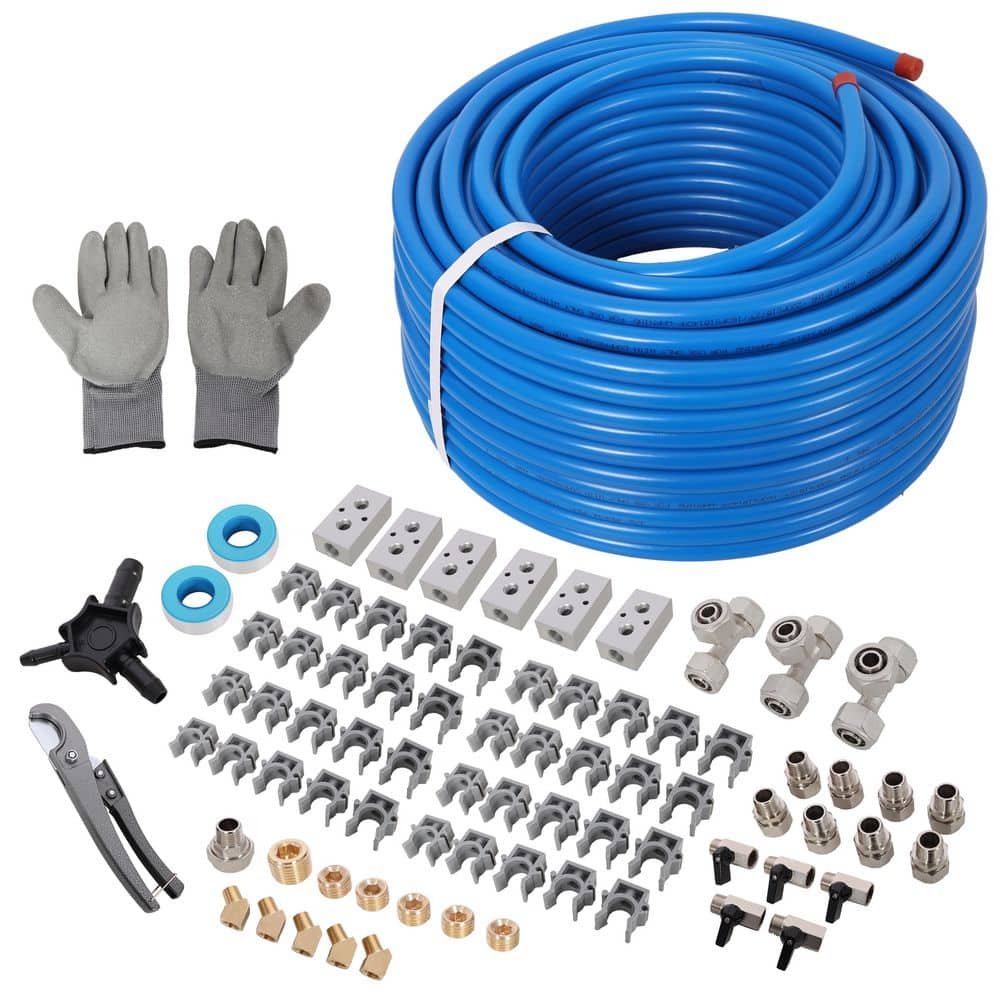 cadeninc 1/2 in. x 200 ft. Blue PEX-AL-PEX Tubing, Air Compressor ...
