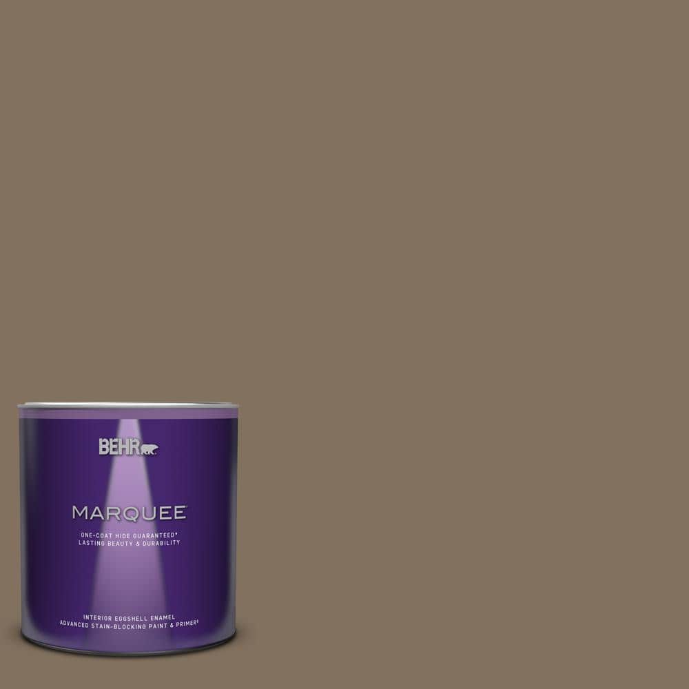 BEHR MARQUEE 1 qt. #PPU5-04 Mocha Latte One-Coat Hide Eggshell Enamel ...