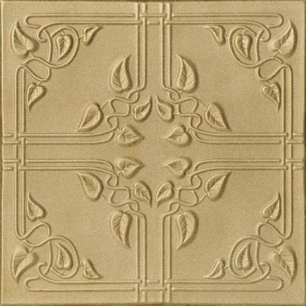 Reviews for A La Maison Ceilings Ivy Leaves Light Brass 1.6 ft. x 1.6 ...