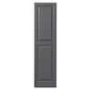 Ply Gem 12 in. x 55 in. Raised Panel Polypropylene Shutters Pair in Gray VINRP1255 16 - The Home ...
