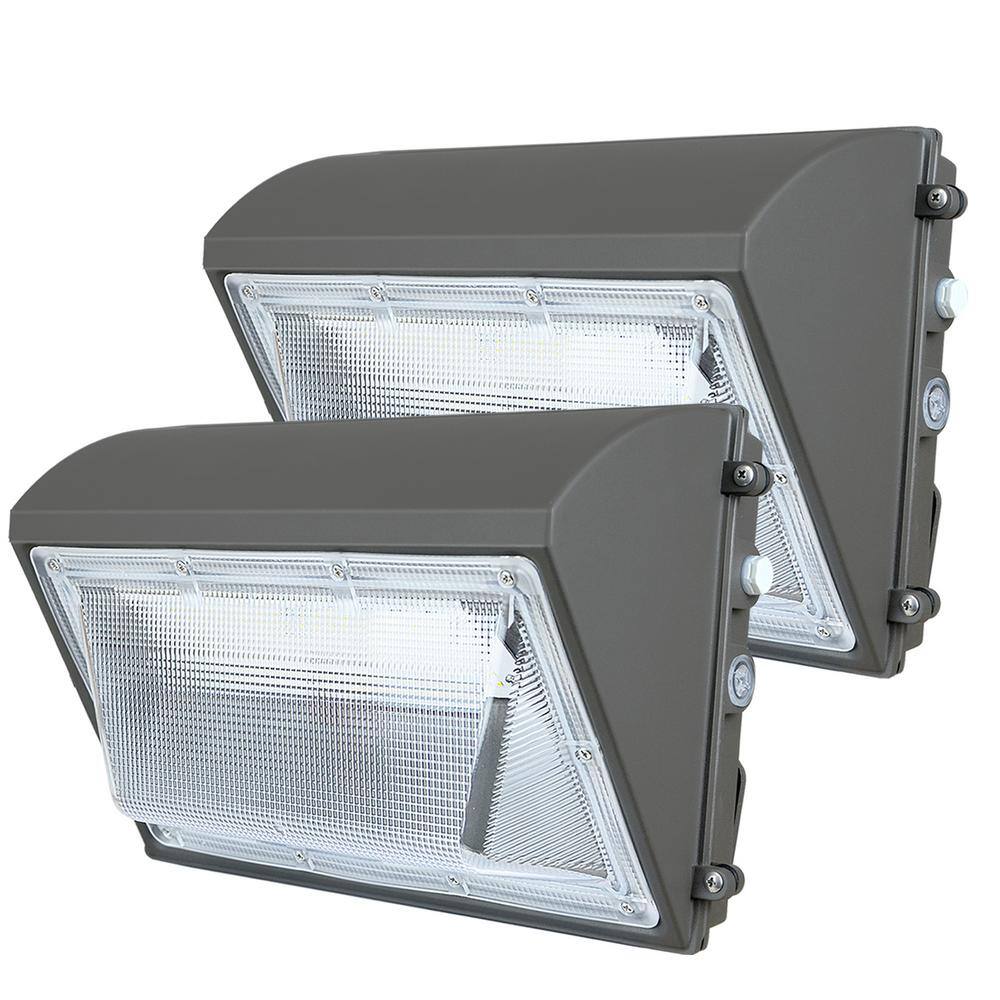 Bieuoram 800- Watt-Equivalent 120-277 Volt Integrated LED Bronze Dusk ...