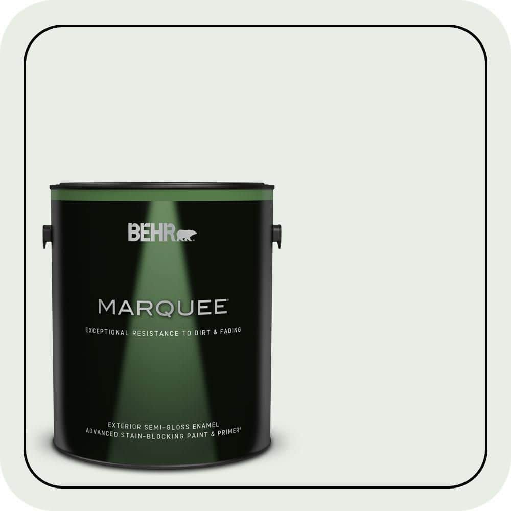 BEHR MARQUEE 1 gal. #700E-1 Dew Drop Semi-Gloss Enamel Exterior Paint ...