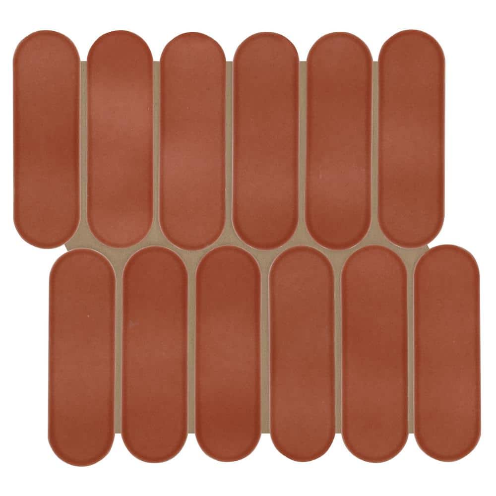 MSI Take Home Tile Sample-Terra Ellipse 4 in. x 4 in. x 6mm Mixed Glass ...