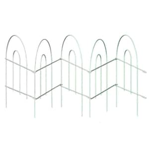 30 in. x 56.5 in. White Vinyl Fence (1-Box, 2 Panels)Garden Fence ...