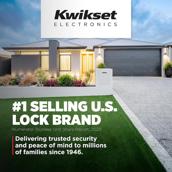 Kwikset HALO Select Matte Black Wi-Fi Electronic Smart Lock Deadbolt ...