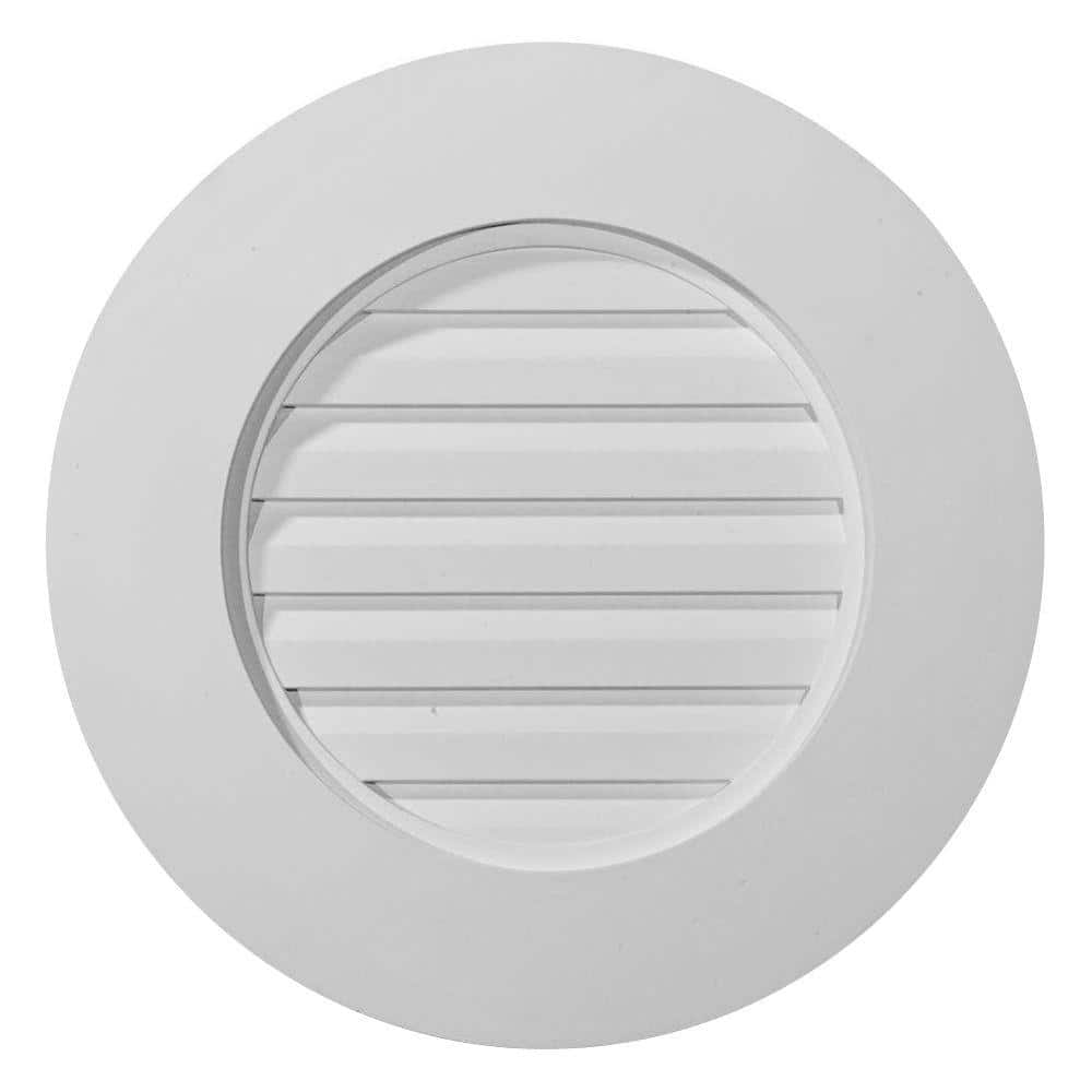 Ekena Millwork 27 in. x 27 in. Round Primed Polyurethane Paintable ...