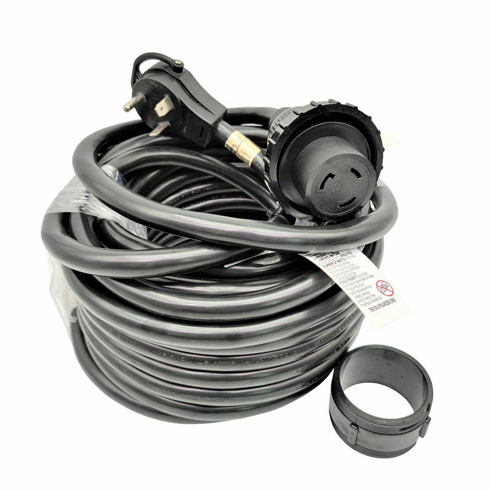 parkworld 50 ft. 10/3 RV Shore Power 30 Amp 125-Volt TT-30P to Twist ...