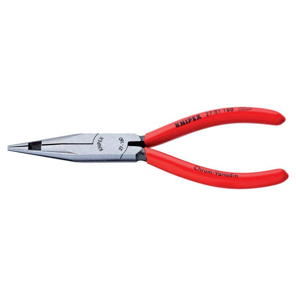 KNIPEX 6-1/4 in. Telephone Style Long Nose Center Cutting Pliers 27 01 ...