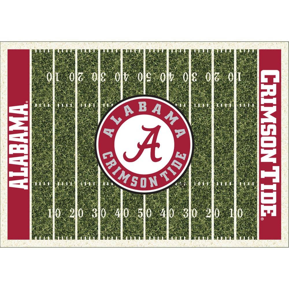 IMPERIAL University Of Alabama 6 ft. x 8 ft. Homefield Area Rug IMP 524 ...